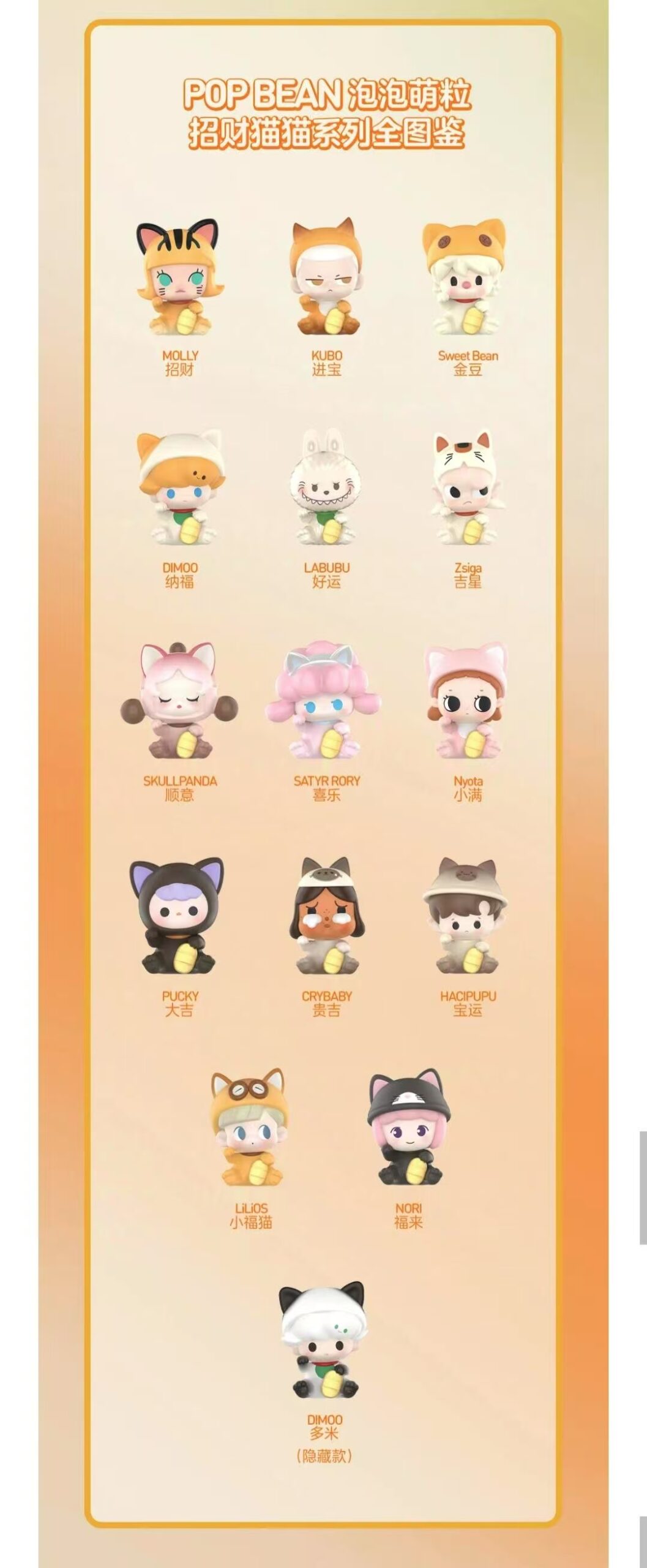 POPBEAN lucky cat series mini figures – linlindandan